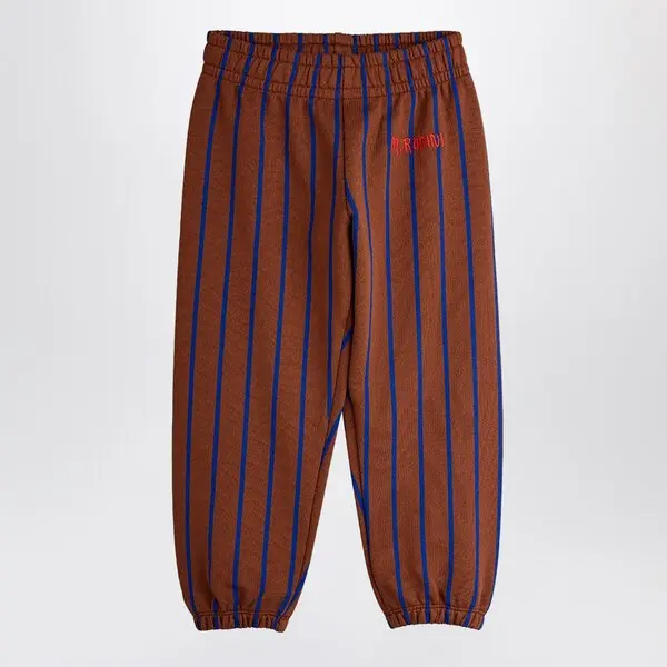 MINI RODINI Striped Jogging Trousers - Brown