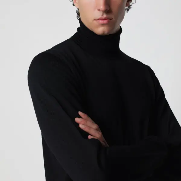 ROBERTO COLLINA Extra-fine Merino Wool Turtleneck Sweater