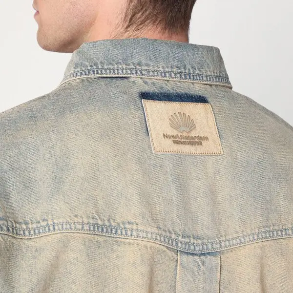 NEW AMSTERDAM SURF ASSOCIATION Faded Denim Shirt - Beige