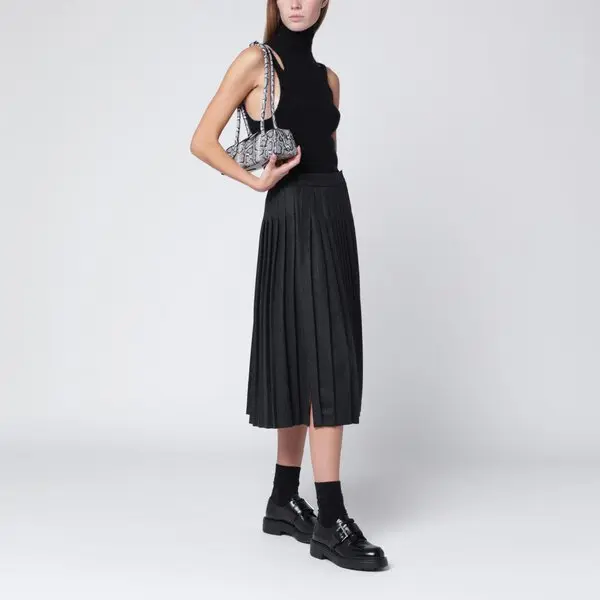 ROBERTO COLLINA Cashmere Blend Cut-out Turtleneck Top