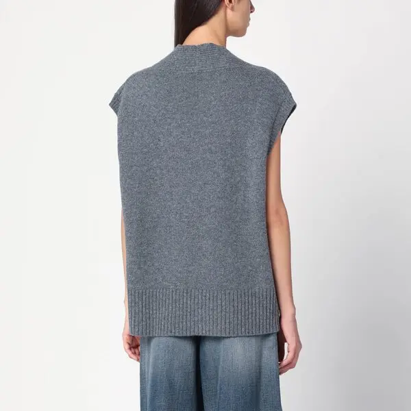 ROBERTO COLLINA V-neck Wool Vest