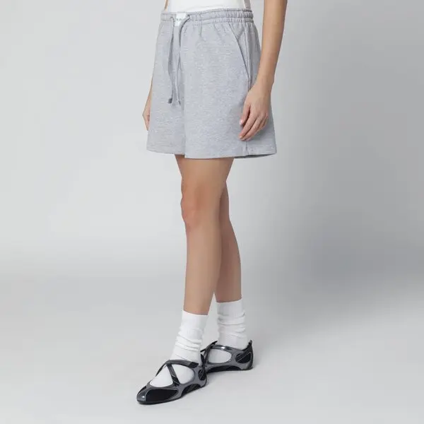 Attico Cotton Shorts - Grey