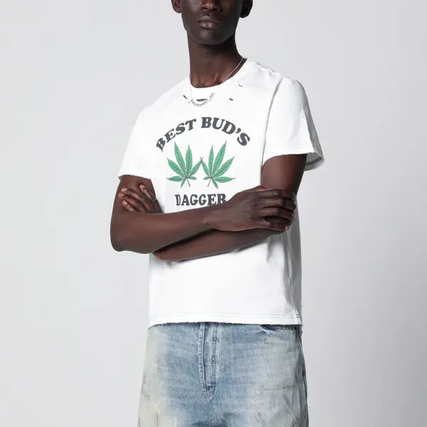 DAGGER Best Bud's" Distressed T-shirt