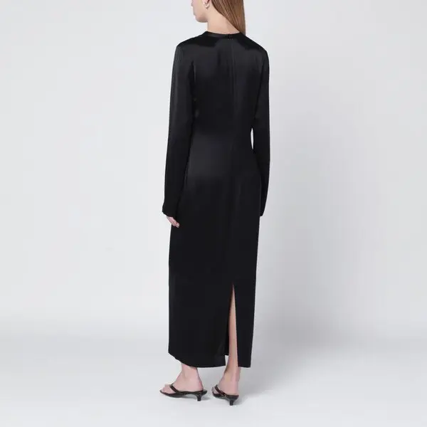 TOTEME Midi Dress In Lustrous Viscose