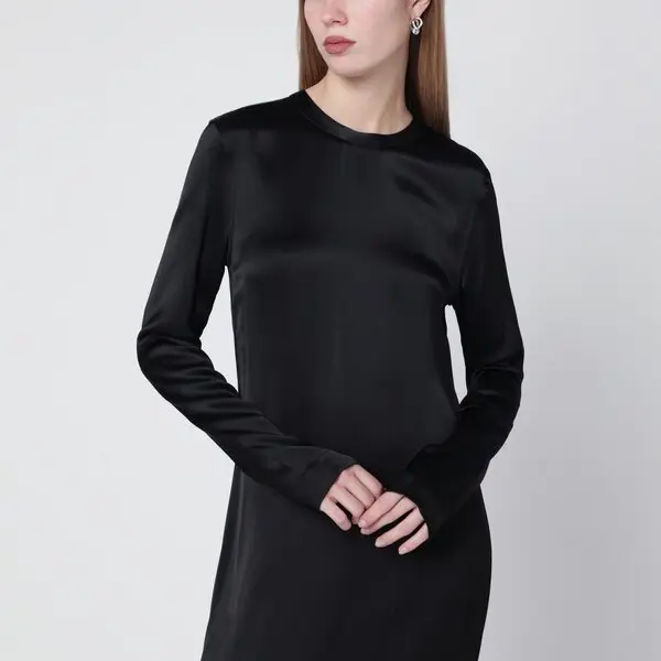 TOTEME Midi Dress In Lustrous Viscose
