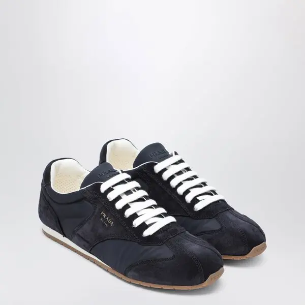 Prada Fabric And Suede Sneakers