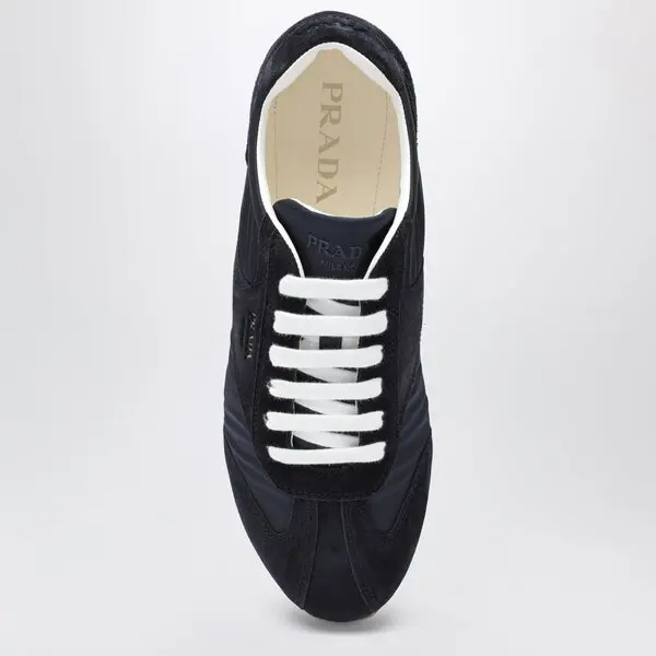 Prada Fabric And Suede Sneakers