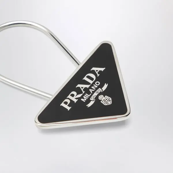 Prada Enamelled Metal Keyring