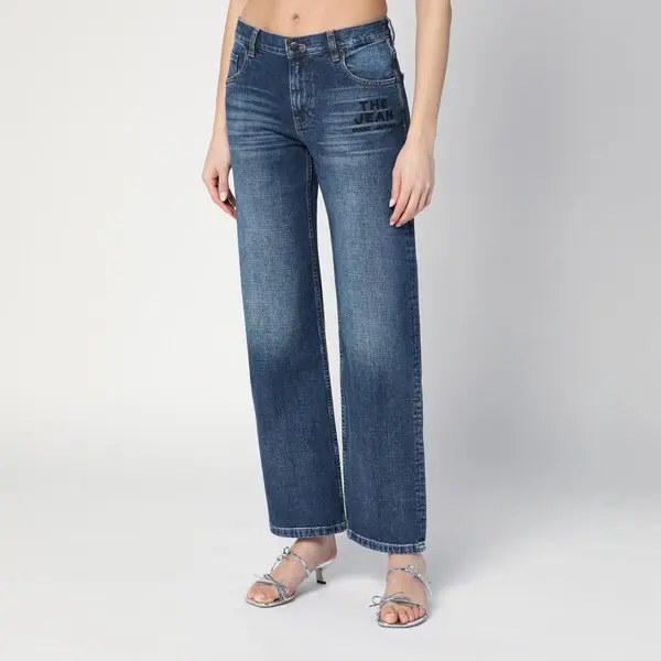Marc Jacobs Washed Effect Straight Leg Jeans