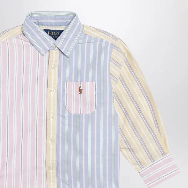 Polo Ralph Lauren Color-block Striped Cotton Shirt
