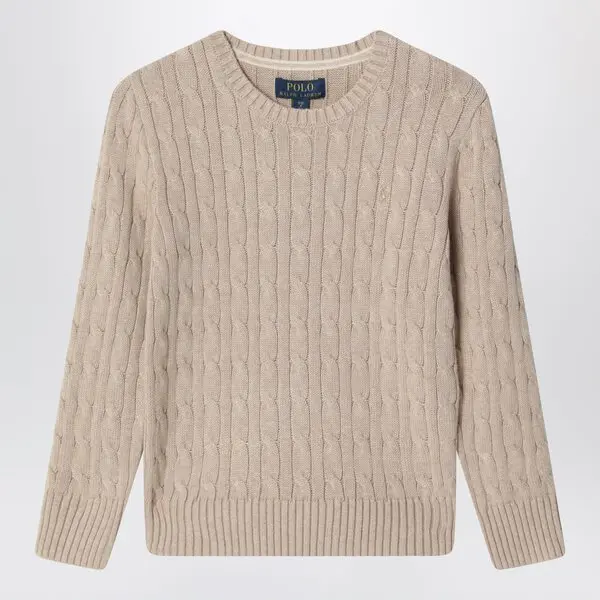 Polo Ralph Lauren Cable-knit Crewneck Sweater - Beige