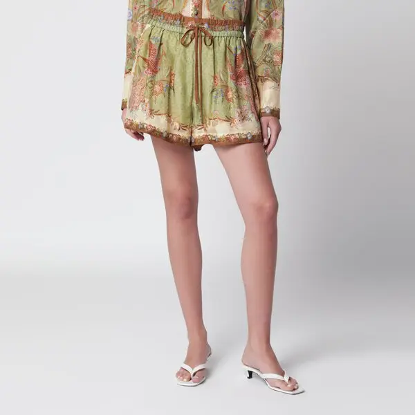 Zimmermann Indra Relaxed Silk Shorts