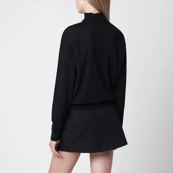 COURREGES Merino Wool Cut-out Turtleneck Sweater