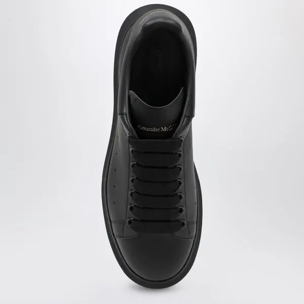 Alexander McQueen Oversized Leather Sneakers - Black