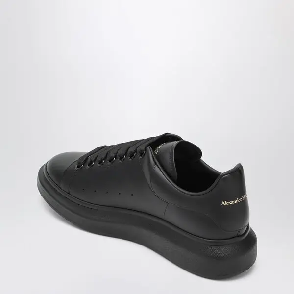 Alexander McQueen Oversized Leather Sneakers - Black