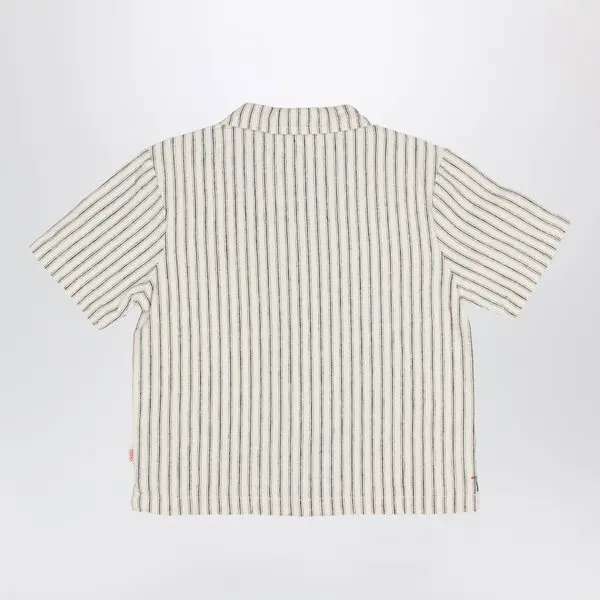 BÚHO Striped Linen Blend Shirt