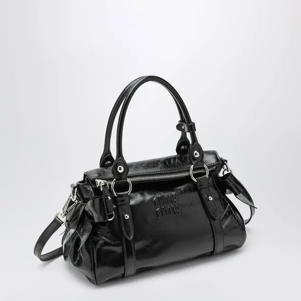 Miu Miu Glossy Leather Top-handle Bag