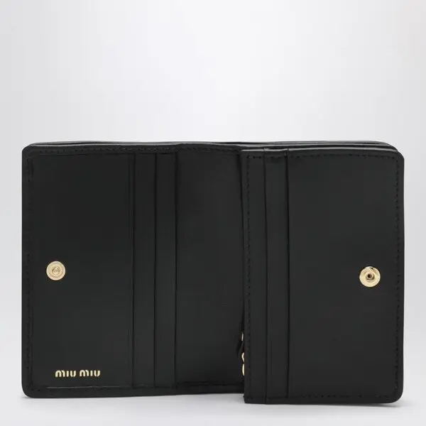 Miu Miu Compact Wallet In Quilted Nappa