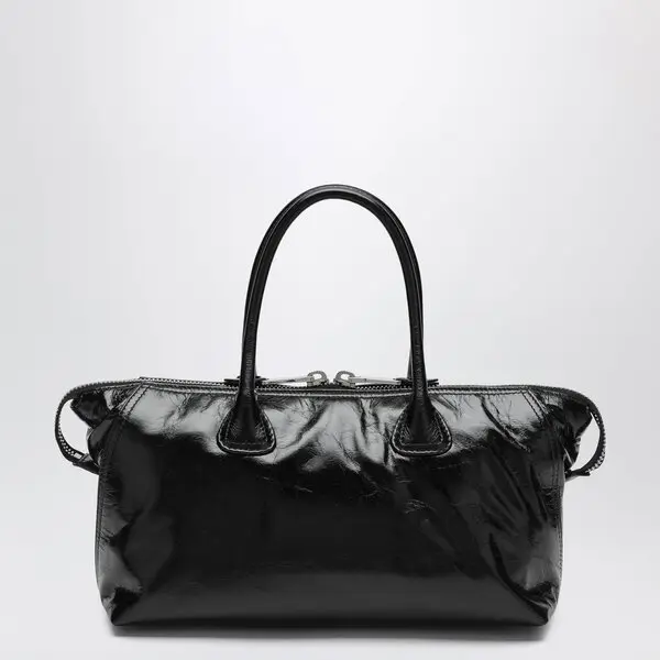 Miu Miu Glossy Leather Handbag - Black
