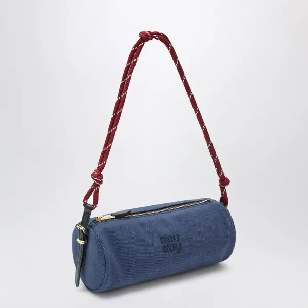 Miu Miu Cotton Gabardine Pouch - Blue