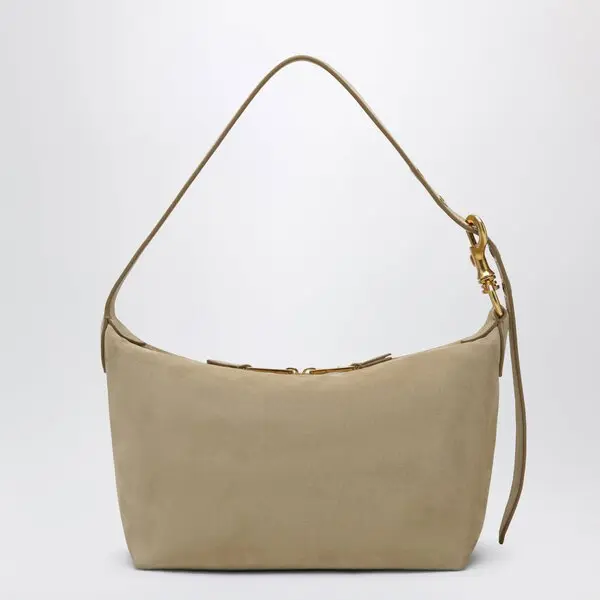 Miu Miu Suede Leather Bowling Bag - Beige