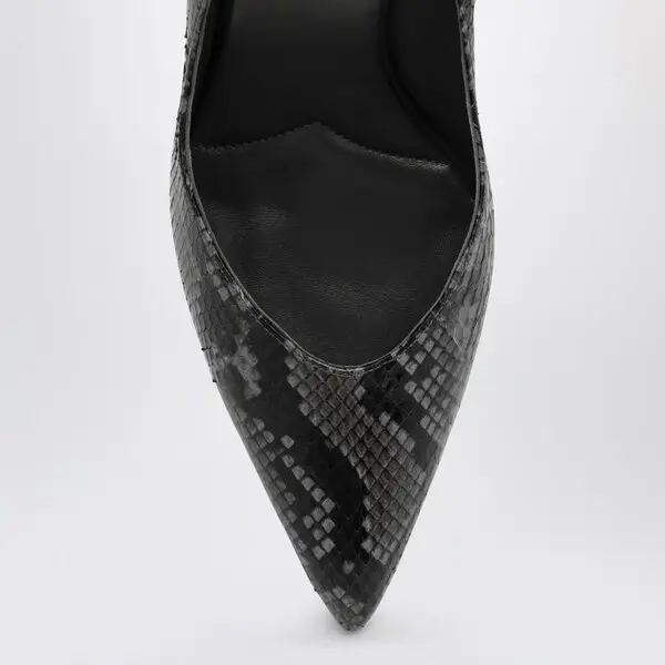 Miu Miu Ayers Python-print Leather Pumps - Red