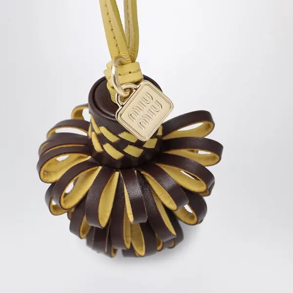 Miu Miu Brown/yellow Nappa Trick