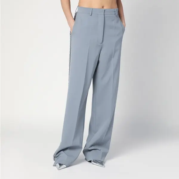 Stella McCartney Wide-leg Chain Detail Trousers