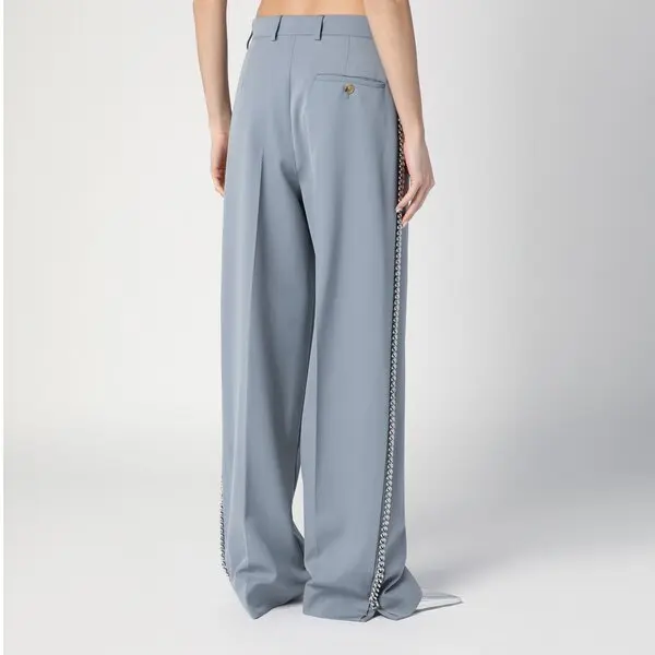 Stella McCartney Wide-leg Chain Detail Trousers
