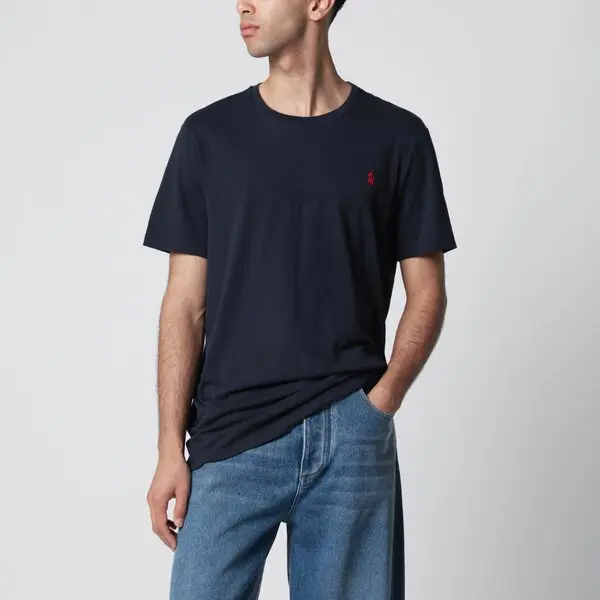 Polo Ralph Lauren T-shirt In Cotton Custom Slim-fit - Blue