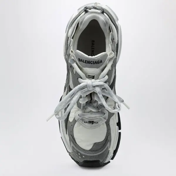 Balenciaga Runner Nylon And Suede Sneakers - Grey