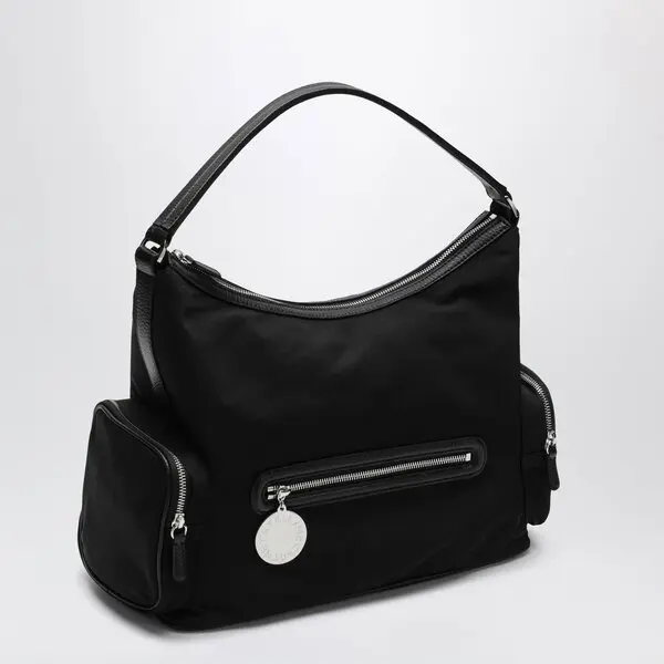 Stella McCartney Dartmoor Shoulder Bag In Econyl - Black