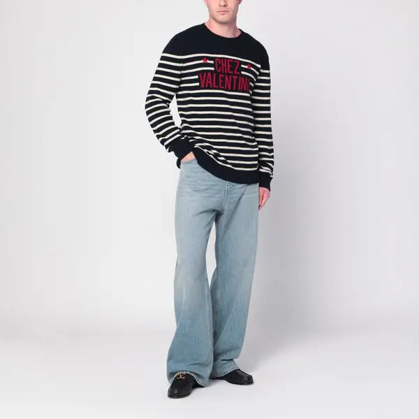 Valentino Garavani Virgin Wool Sweater With Jacquard Motif