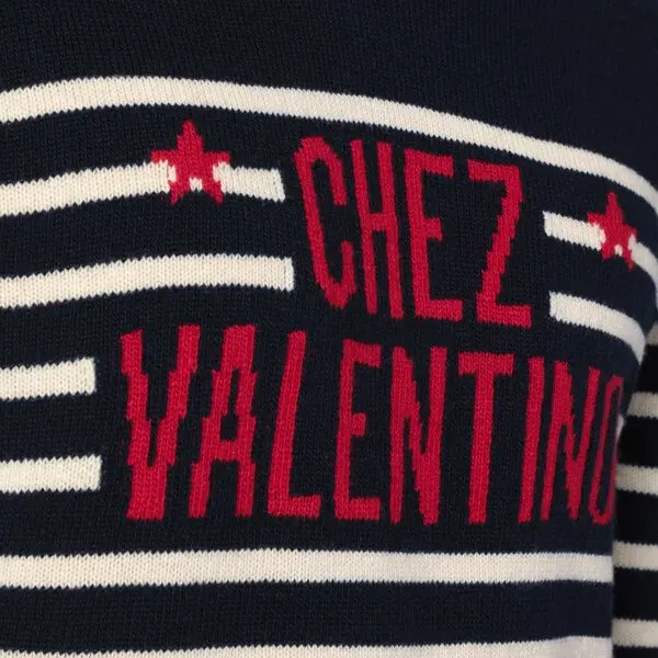 Valentino Garavani Virgin Wool Sweater With Jacquard Motif