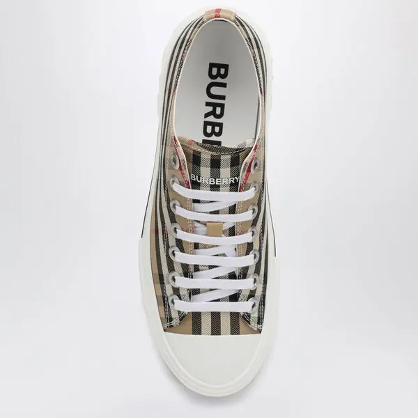 Burberry Vintage Check Low-top Sneakers - Beige