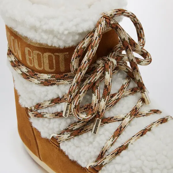Moon Boot Shearling Lab69 Icon Low Boots - Brown