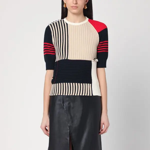 Bottega Veneta Striped Cotton Sweater - Multicolor