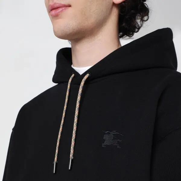 Burberry Sweatshirt With Check Pattern Inserts