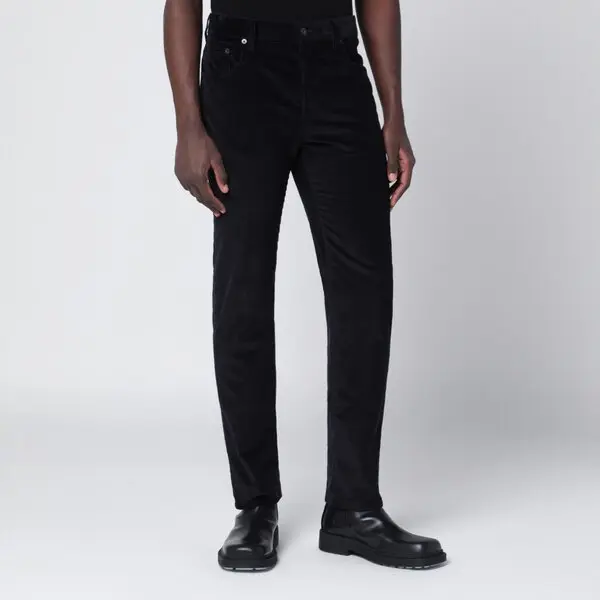 Burberry Dark Cotton Corduroy Trousers