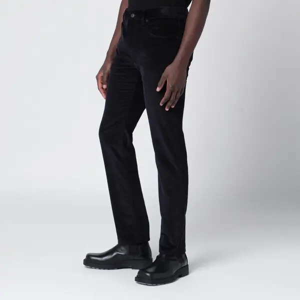 Burberry Dark Cotton Corduroy Trousers