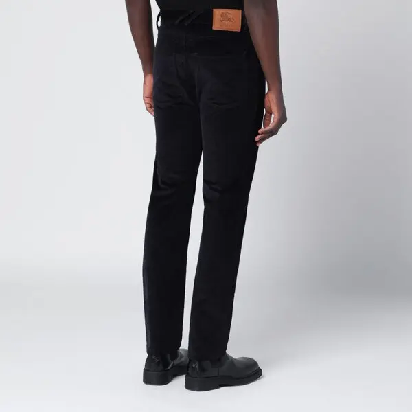 Burberry Dark Cotton Corduroy Trousers