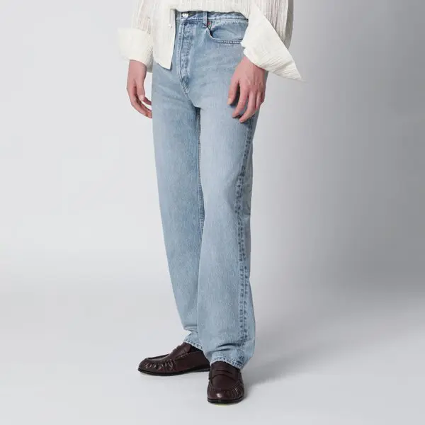 Saint Laurent Mick Long Jeans In South Denim