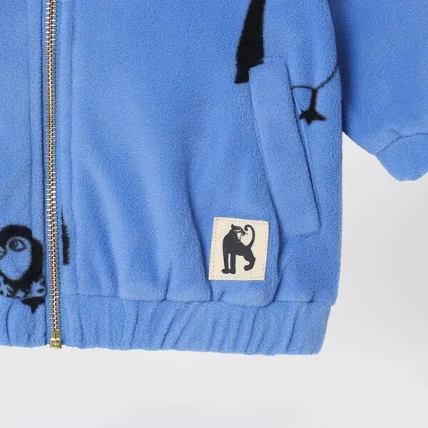 MINI RODINI Penguin Zip-up Sweatshirt