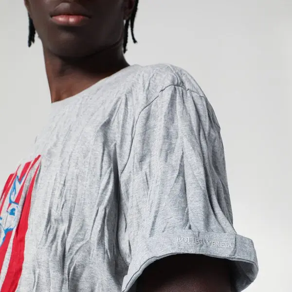 Bottega Veneta Crushed Cotton Printed Jersey T-thirt