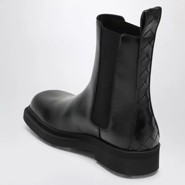 Bottega Veneta Leather Chelsea Boots - Black