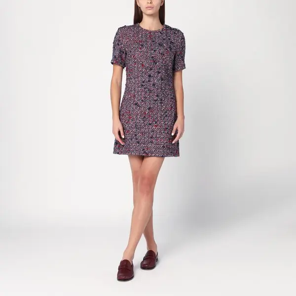 Gucci Bouclé Wool Dress - Blue