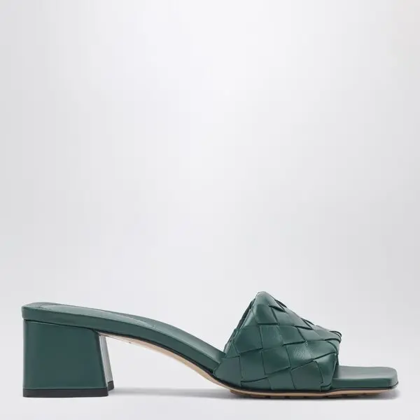 Bottega Veneta Intrecciato Mules - Green