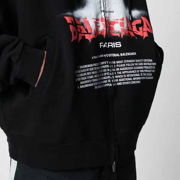 Balenciaga Oversized Zip Hoodie