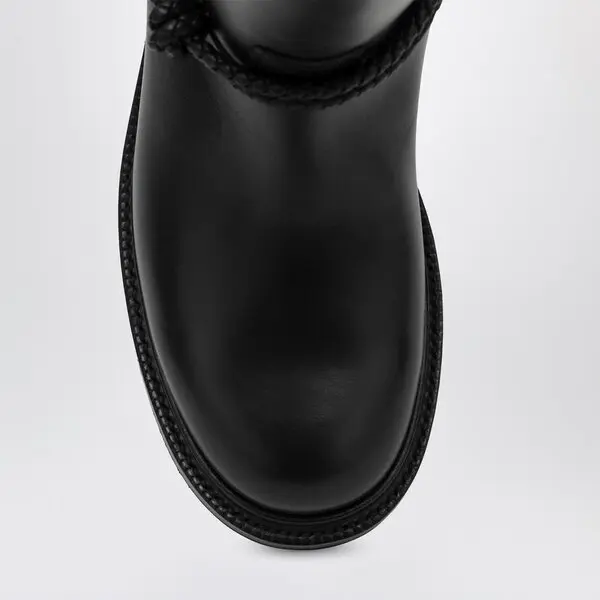 Bottega Veneta Leather Knee High Boots - Black