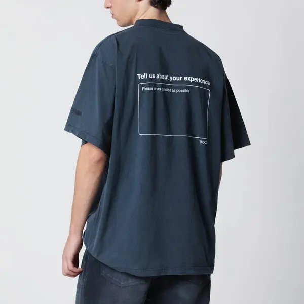 Balenciaga Washed Navy Oversized T-shirt